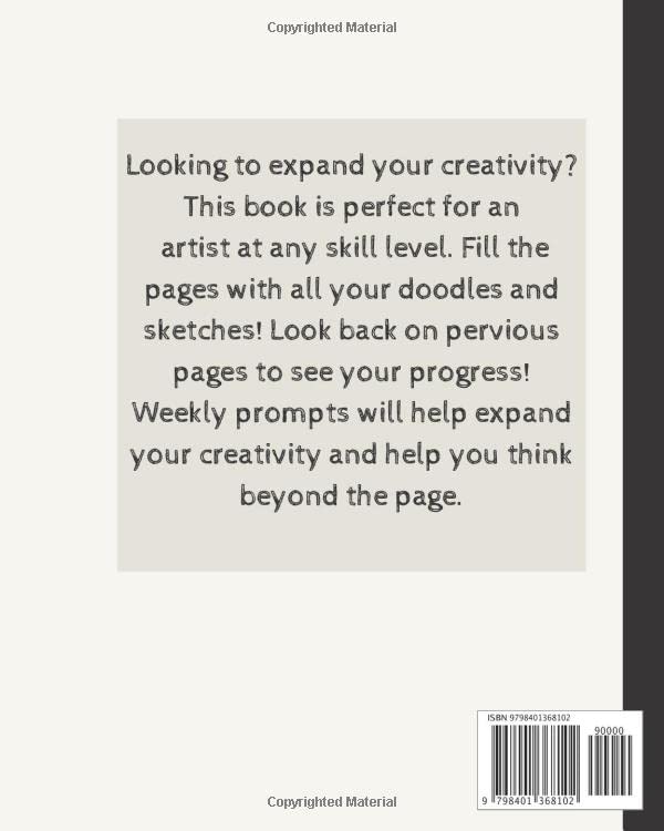 Snapklik.com : 52 Sketch Prompts: Weekly Art Prompts For Artist