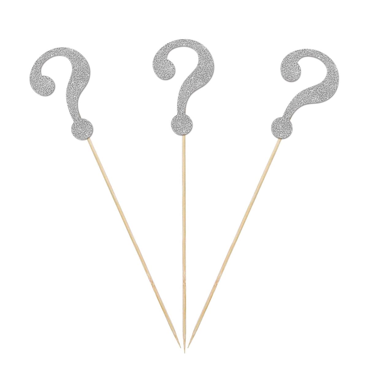 Amazon.com: Silver Question Mark Centerpiece Sticks, 12-Pack Table ...