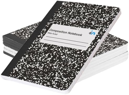 Amazon.com : 1InTheOffice Composition Books College Ruled 9.75 x 7.5 ...