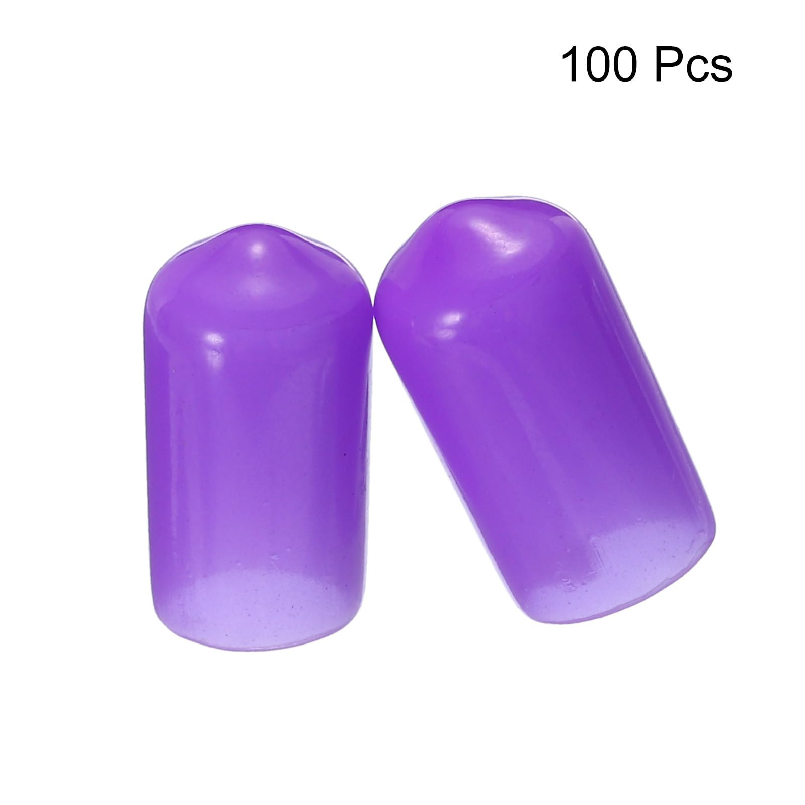 Snapklik.com : Uxcell 100pcs Rubber End Caps 8mm ID Vinyl Round Tube ...