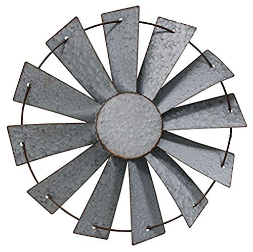 Snapklik.com : CWI Gifts Galvanized Full Windmill Wall Art