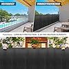 INMOZATA PVC Garden Screening 2m High Privacy Fence Screening Privacy ...