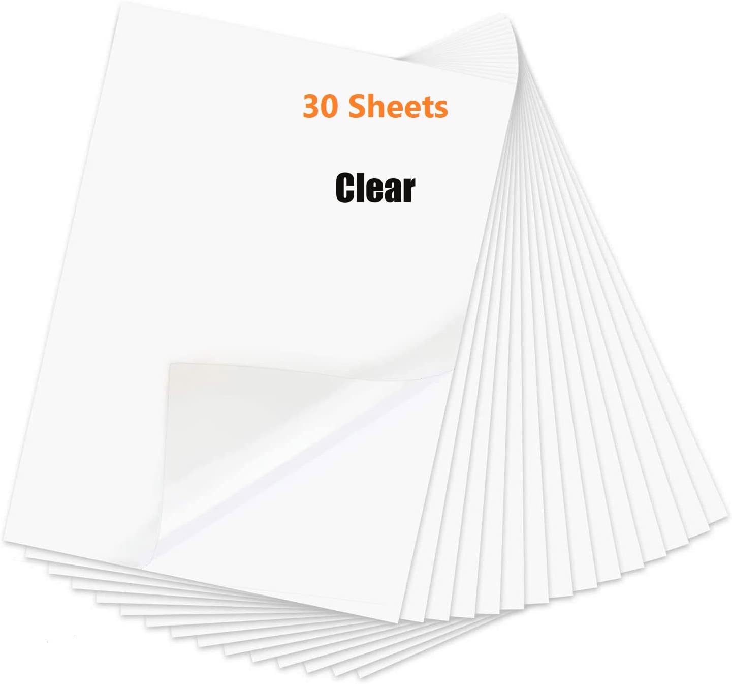 Amazon.com : Printable Vinyl Sticker Paper Waterproof, Clear Sticker ...