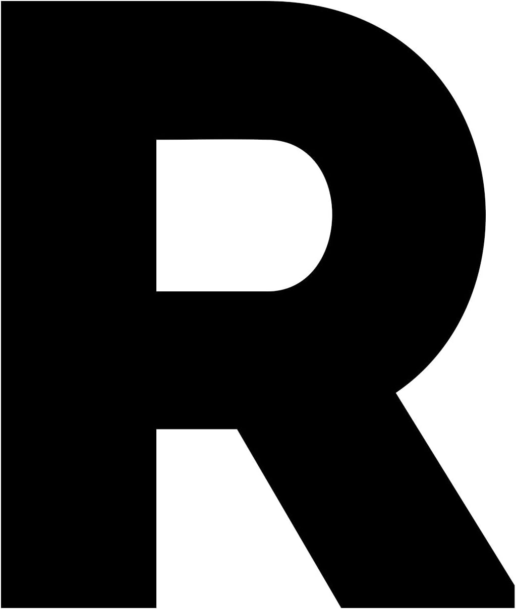 Amazon｜一文字からの R Introフォント Mサイズ 5cm×5cm 一文字からの ステッカー mojis-Intro0Mr-ds ...