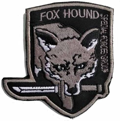 MGS Metal Gear Solid Fox Hound Tactical Morale Military Embroidered ...