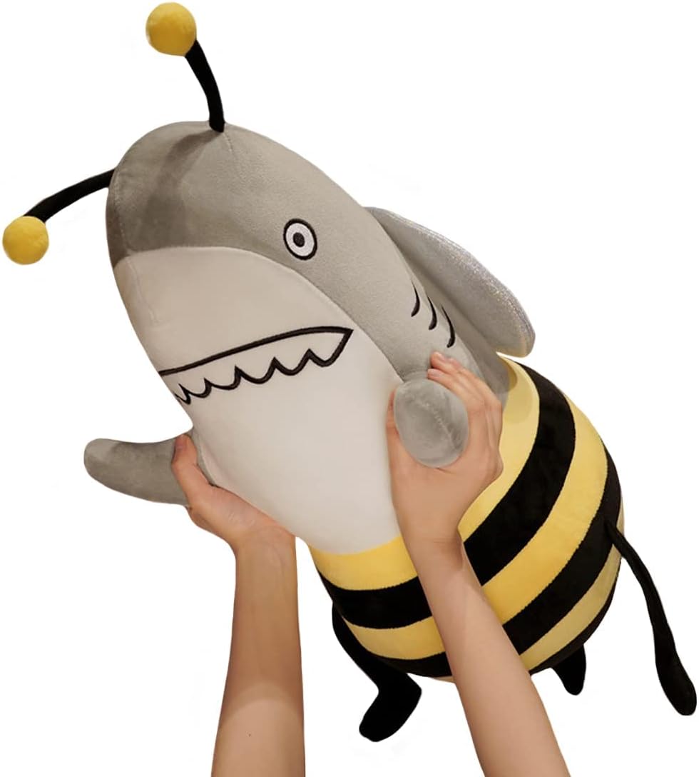 Buy YUHUA Shark Horse Plush Toy, Shark Bee Plush Toy, Shark Plush Toy ...