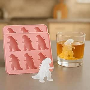 3D Monster Movies Ice Cube Mold with Funnel – Silicone Fun Shapes for ...