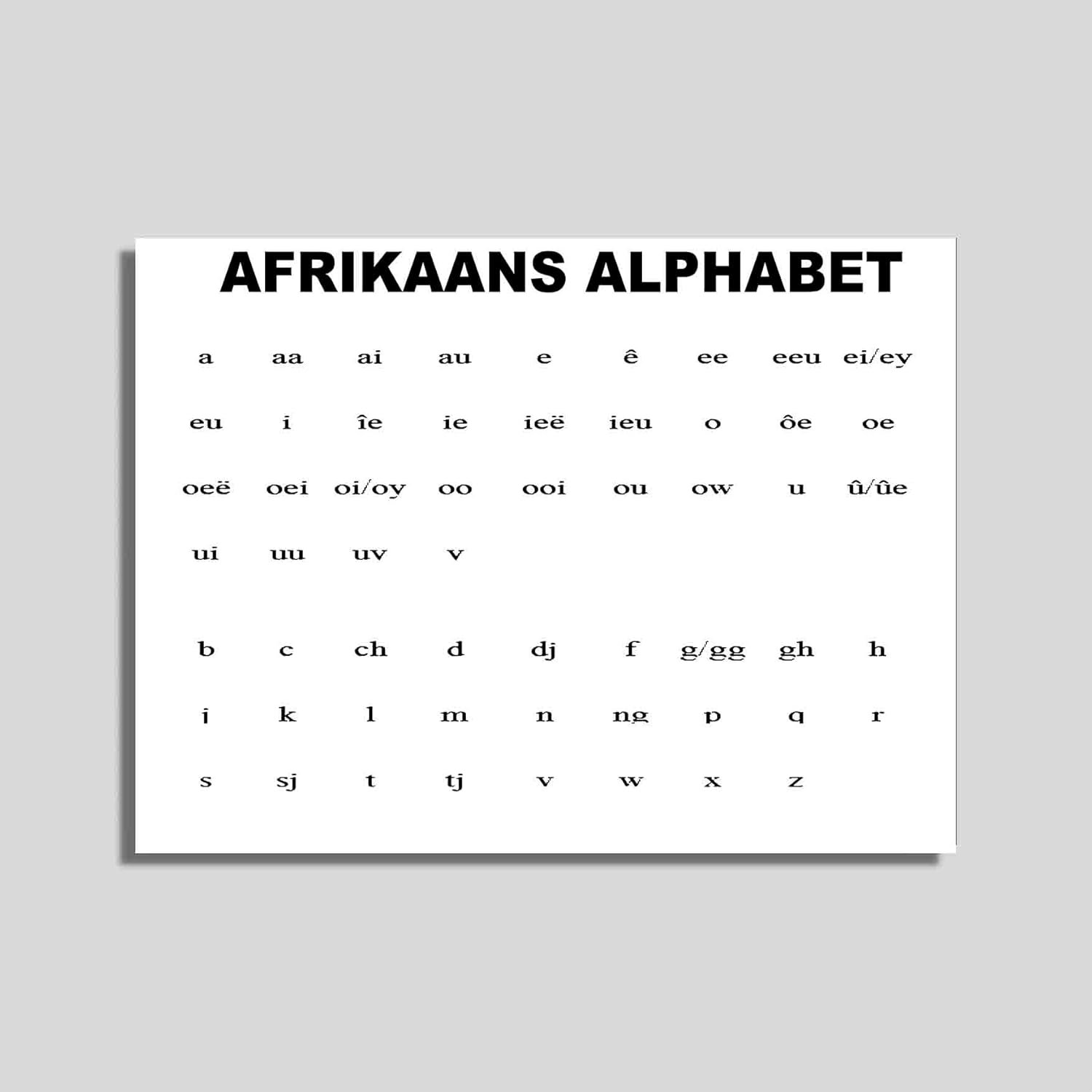 Amazon.com: Ara Step Letters Languages Alphabets Educative Art White ...