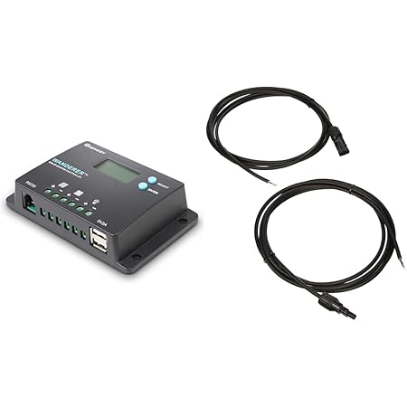 Amazon.com: Renogy 10 Amp 12V/24V PWM Negative Ground Solar Charge ...