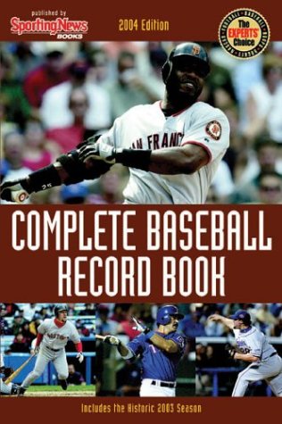 Amazon | Complete Baseball Record Book 2004 | Sporting News, Gietschier ...