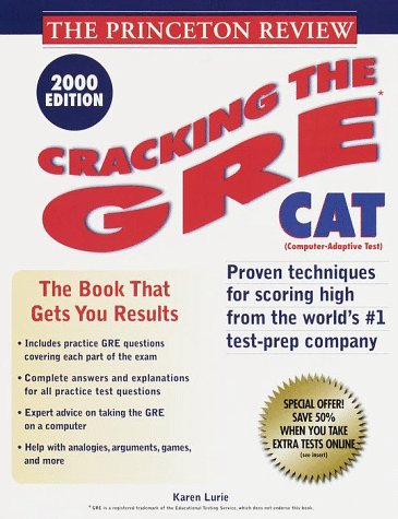Amazon | Princeton Review: Cracking the GRE CAT, 2000 Edition | Lurie ...