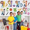 Amazon.com: 38 Pieces Colors Classroom Posters with 100 Adhesive Glue ...
