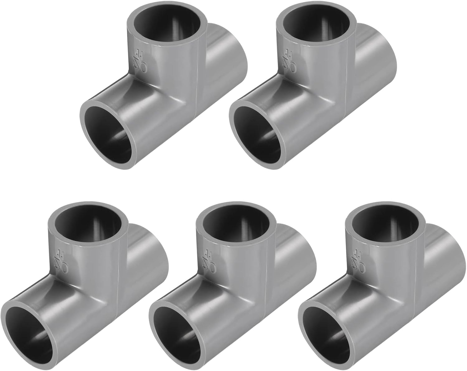 Amazon.com : METALLIXITY Tee PVC Pipe Fitting, (1/2inch) 5Pcs, 3-Way ...