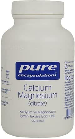 Pure Encapsulations Calcium Magnesium (Citrate) 90 Kapsül : Amazon.com.tr