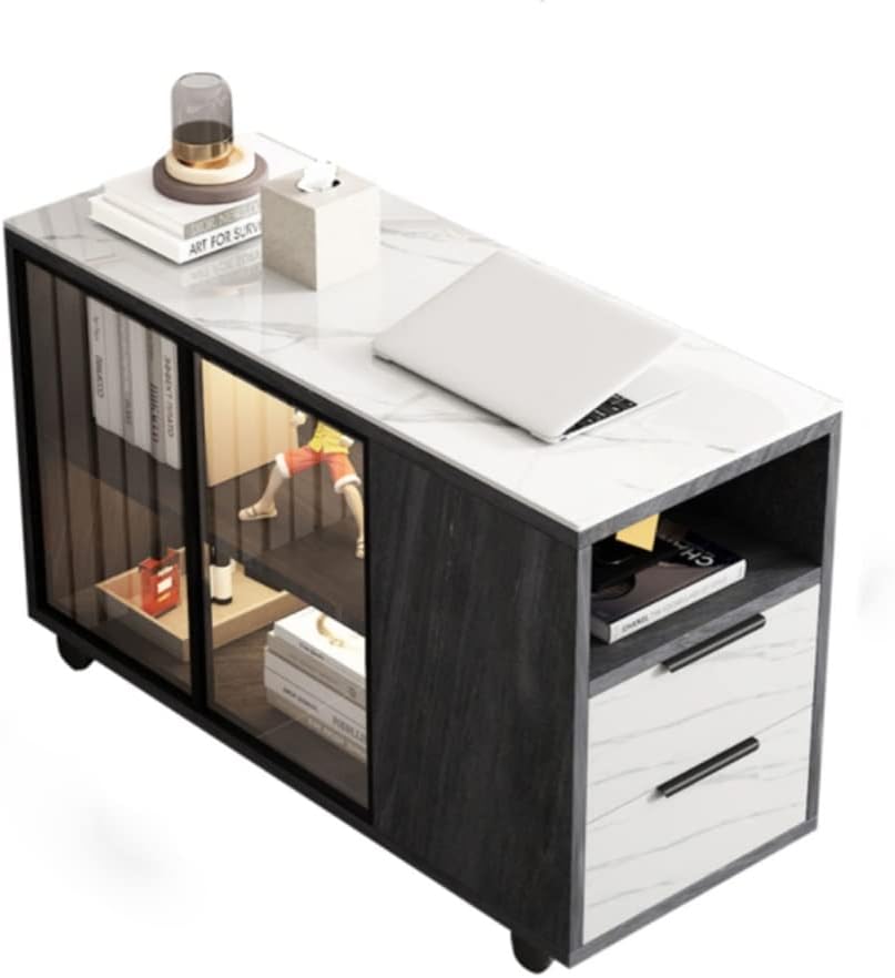 DINGZZ Faux Rock Slate Color Sofa Sideboard Living Room Mobile ...