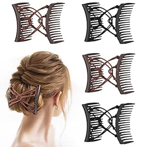Amazon.com : MAORULU 4 Pieces Magic Hair Combs for Women Accessories ...