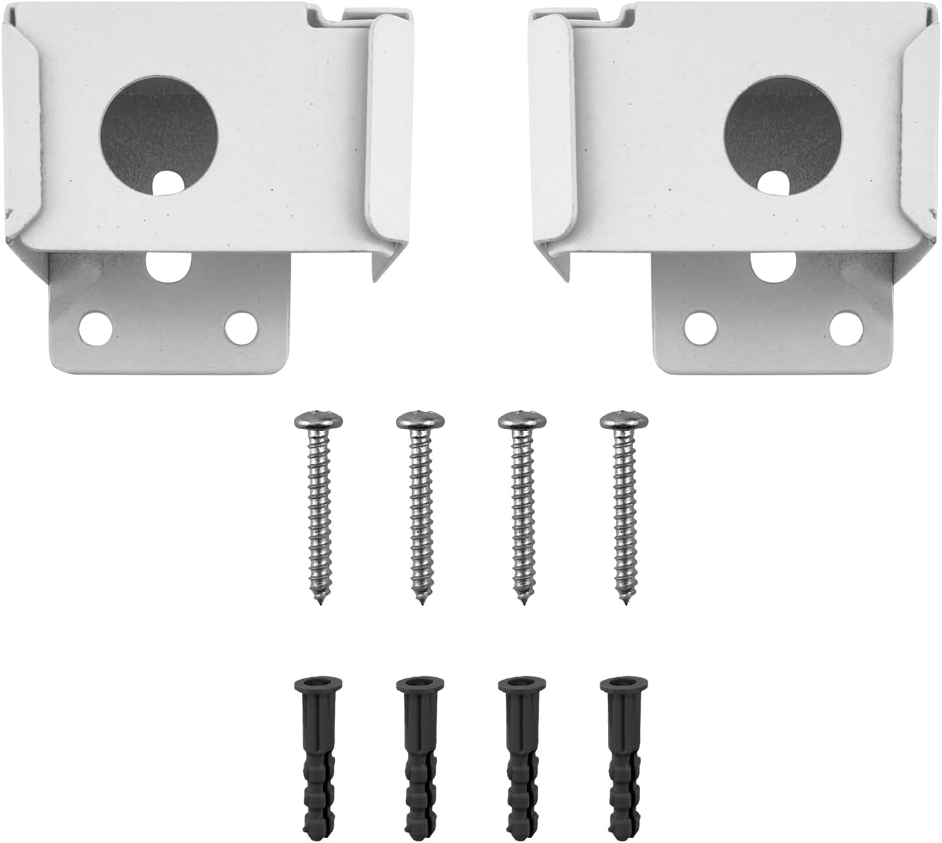 Amazon.com: 1" Mini Blind Metal Brackets - Low Profile Box Mount, Fits ...