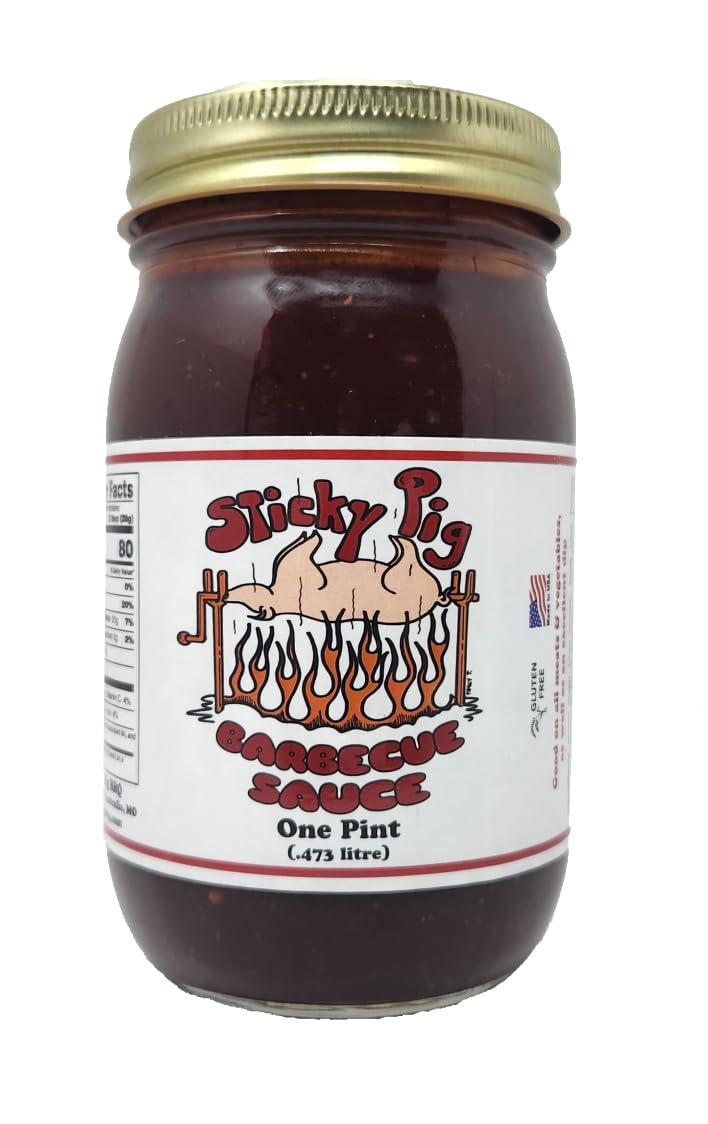 Amazon.com : The Sticky Pig Barbecue Sauce 16oz Jar (Original BBQ ...