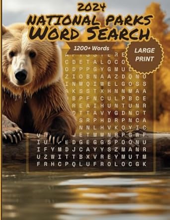 Amazon.com: Large Print 1200+ Words National Parks Word Search ...