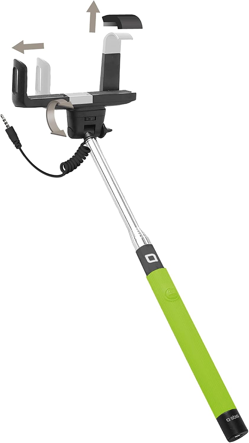 Universal Smartphone Selfie Pole | 3.5 Jack Cable | Telescopic up to 1 ...
