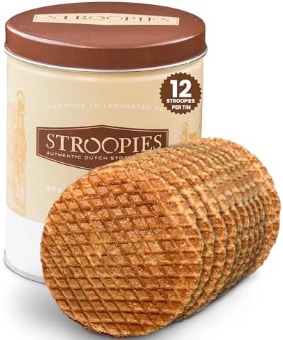 Amazon.com: 12 Traditional Dutch Stroopwafels - Caramel Filled ...