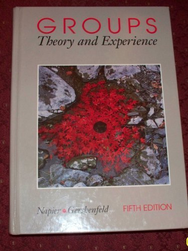 Groups: Theory and Experience by Rodney Napier (1992-11-03): unknown ...