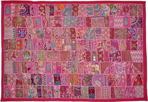 Amazon.com: Marusthali Indian Vintage Wall Hanging Handmade Embroidered ...
