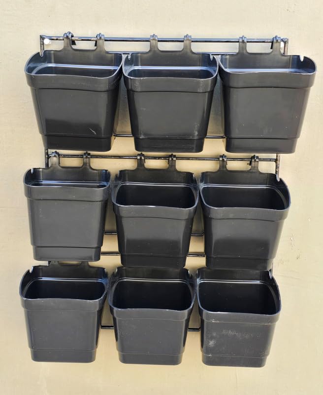 ZEONELY MART Vertical Hanging Potss | Wall mounting potss Plants | Wall ...