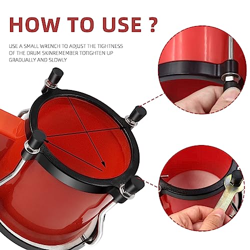 Snapklik.com : Soulmate Bongo Drums 4 And 5 Set For Kids Beginners ...