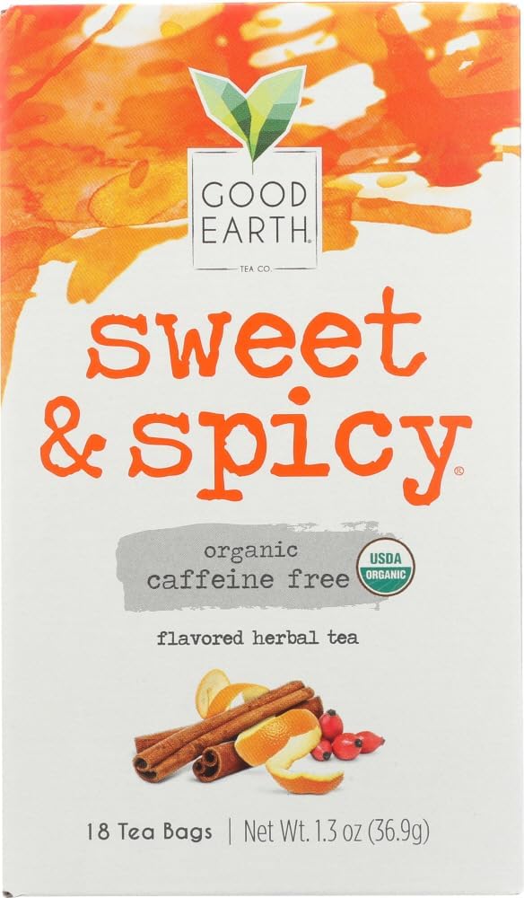 Amazon.com : Good Earth Sweet & Spicy Flavored 25 Tea Bags 4 Pack ...