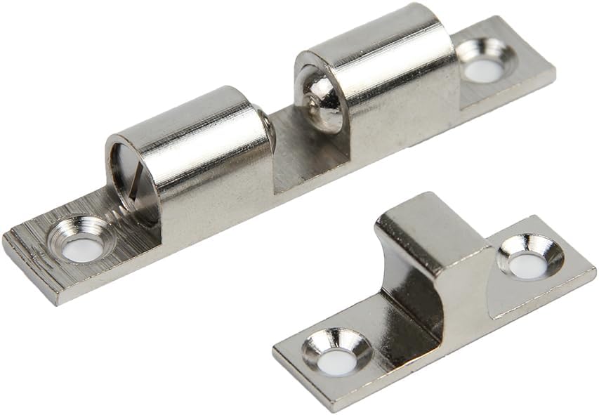 70mm Brass Chromium Plated Adjustable Double Ball Tension Roller Catch ...