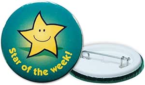 Amazon.com : Sticker Factory 38mm Star reward badges: 'Star of the week ...