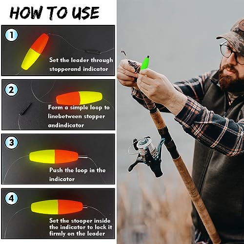 Snapklik.com : Peg Floats,54pcs Foam Cigar Floats For Catfih,Fishing ...