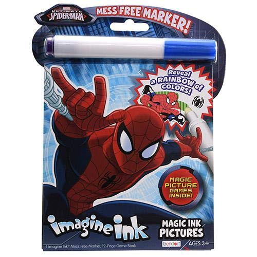 M Spider-Man Imagine Ink Magic Ink Pictures (Value) : Bendon: Amazon.in ...