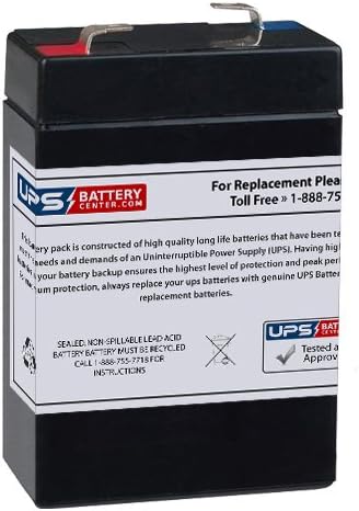 Amazon.com: Powersonic PS-628-6 Volt/2.9 Amp Hour Sealed Lead Acid ...