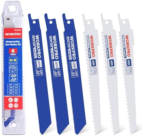 WORKPRO 5-Piece Reciprocating Saw Blades Set | Sabre Saw Blades for ...