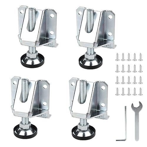 DBREAKS Furniture Levelling Feet, 4 Pieces Heavy Duty Adjustable ...