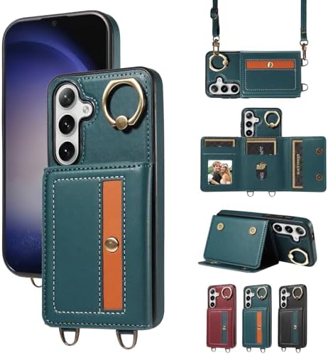 Amazon.com: Furill Phone Case for Samsung Galaxy A15 5G Wallet Cover with Crossbody Shoulder ...