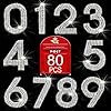 Amazon.com: Locacrystal 80Pcs Bling Rhinestone Numbers Self-Adhesive ...