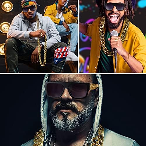 Amazon.com: EIELO 80s 90s Accessories Outfit for Men Hip Hop Costume ...