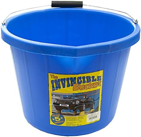 5 x Airflow Heavy Duty Invincible Builders Bucket Red 3 Gallon 15 Litre ...