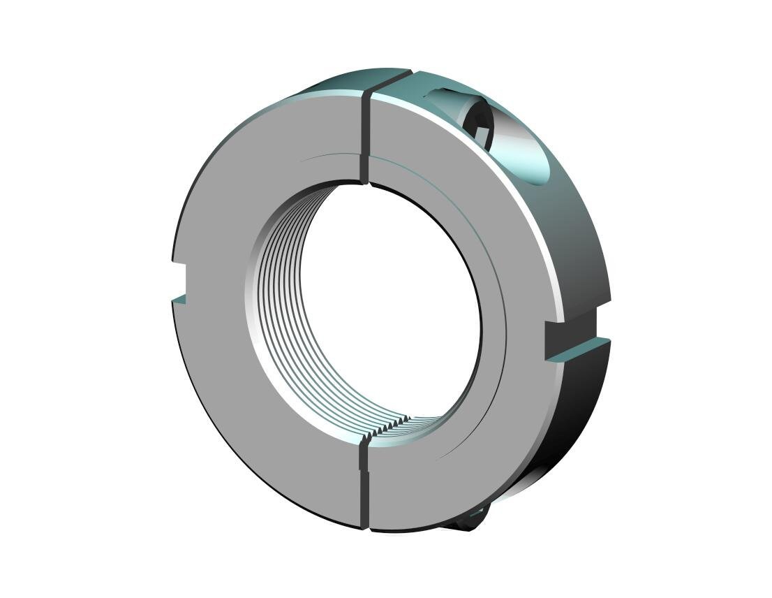 Whittet-Higgins SNC04-20S Stainless Steel Threaded Clampnut/Shaft & Bearing Locknut Split Collar ...