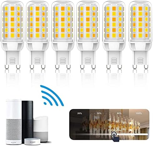 GYCS Smart G9 LED Light Bulb, Intelligent WiFi LED Bulbs, 3W 320lm ...