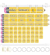 Teacher Organization Tools 102-Piece Pencil Flip Calendar For Classroom ...