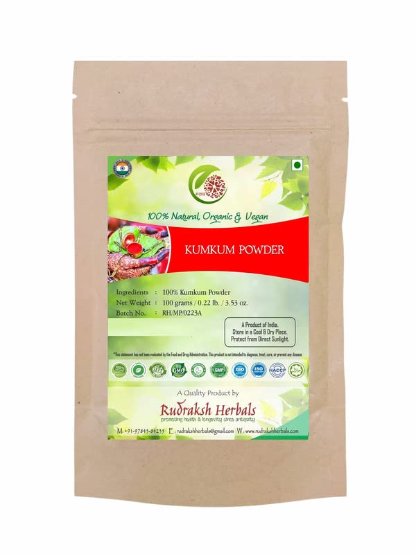 Rudraksh Herbals Kumkum Powder -100% Kumkum Powder : Amazon.in: Beauty
