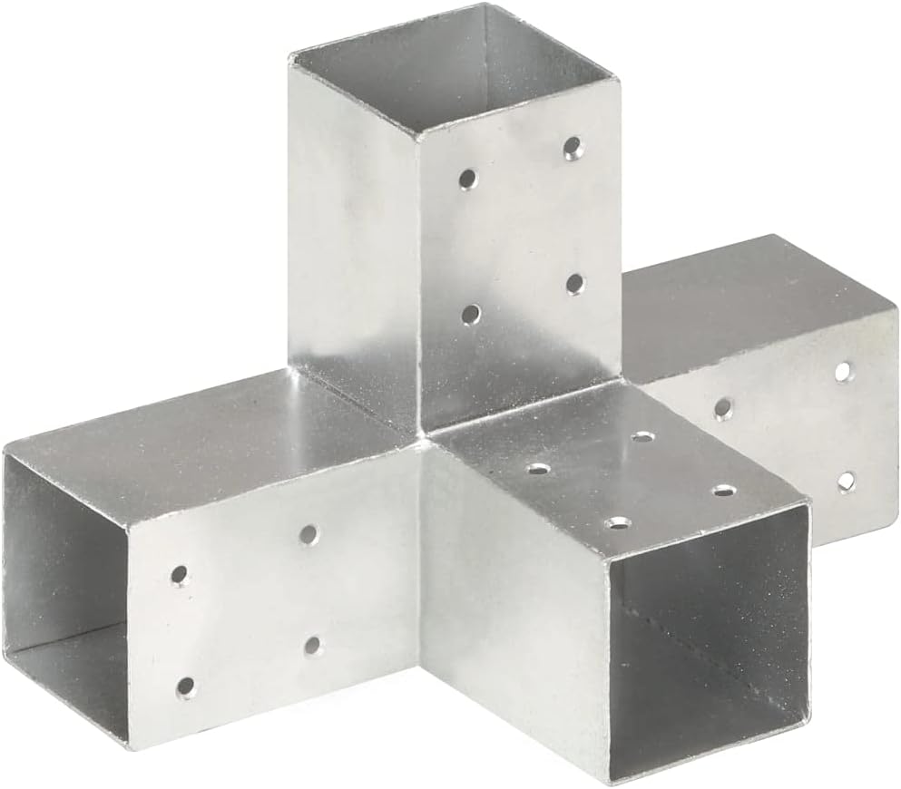 vidaXL Pfostenverbinder X-Form 4 Hülsen Balkenschuh Holzverbinder ...