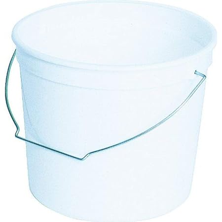 Amazon.com: Encore Plastics 10128 Industrial Plastic Pail White with ...
