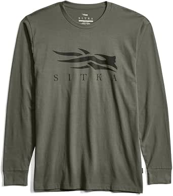 SITKA Gear Men's Lightweight Pima Cotton Icon Long Sleeve Tee T-Shirt ...