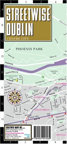 Streetwise Dublin Laminated City Street Map: Brown, Michael ...