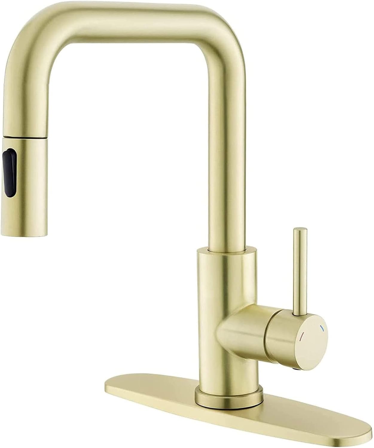 Kitchen Faucet Single Handle Stainless Steel Brushed Gold Kitchen Sink ...